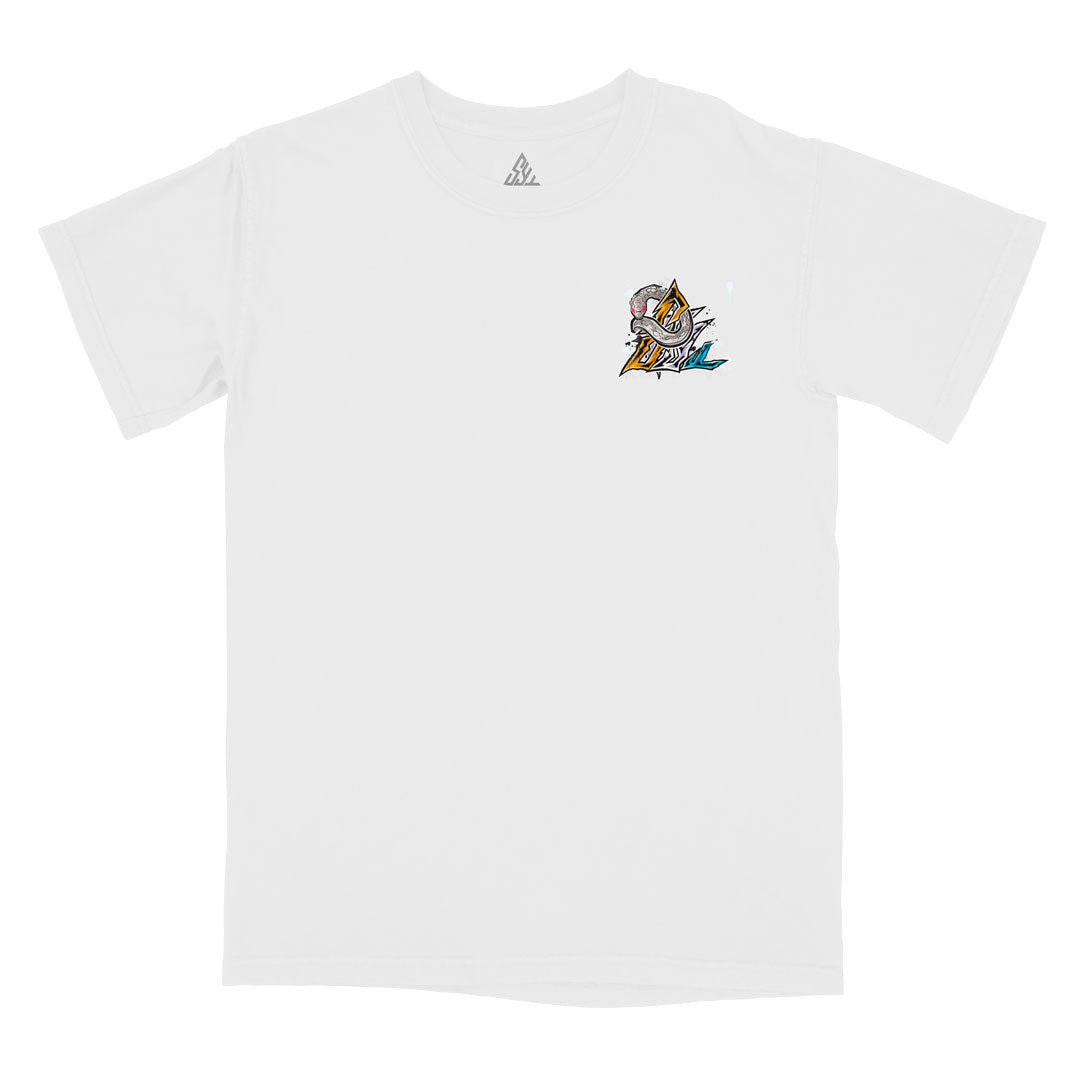 Silent Serpent Heavyweight Tee - White – Spend Your Yen